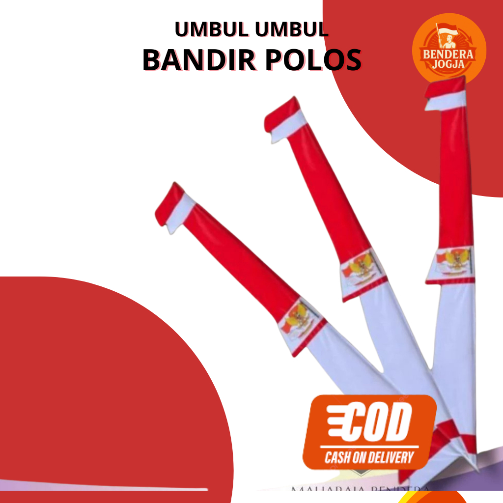 Jual Bendera Umbul Bandir Merah Putih Sablon Garuda Polos Warna Warni Untuk Acara HUT ...