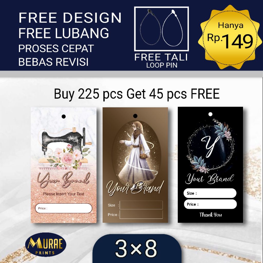 Jual Hangtag | Hang Tag | Hang tag custom | Hangtag Baju | Cetak Hang ...
