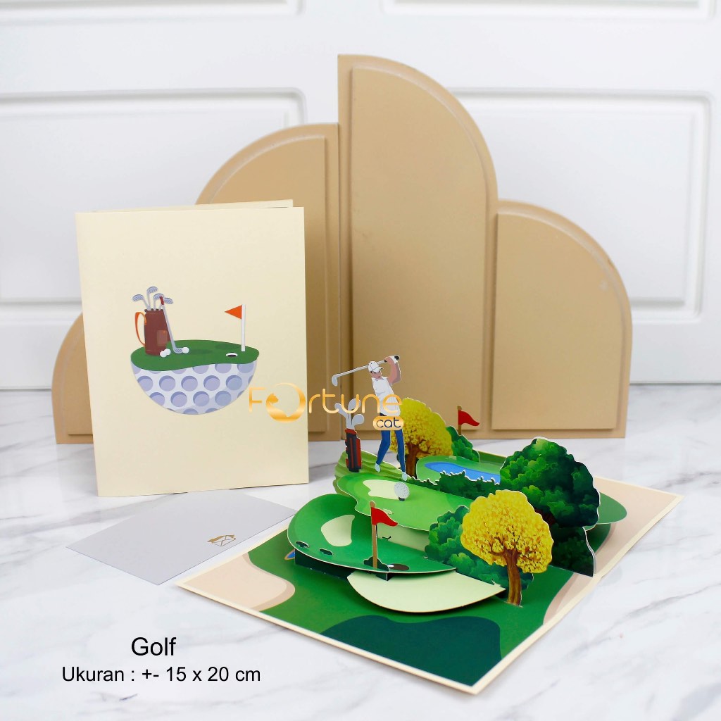 Jual Kartu Ucapan 3D 4D Pop Up Unik Olahraga Binatang Travel Vacation ...