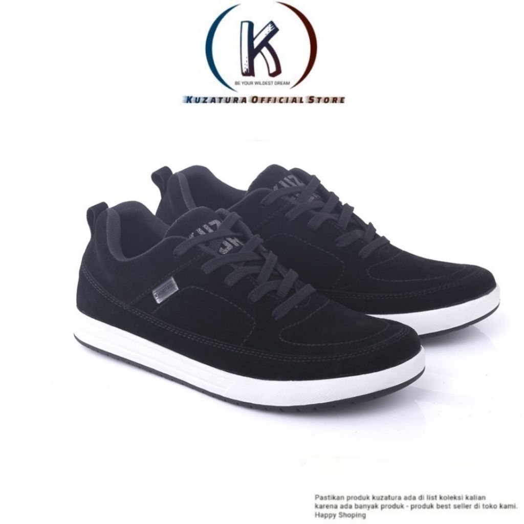 Jual Sepatu Pria Original Brand Dengan Sol TPR | Sneakers Casual Black ...