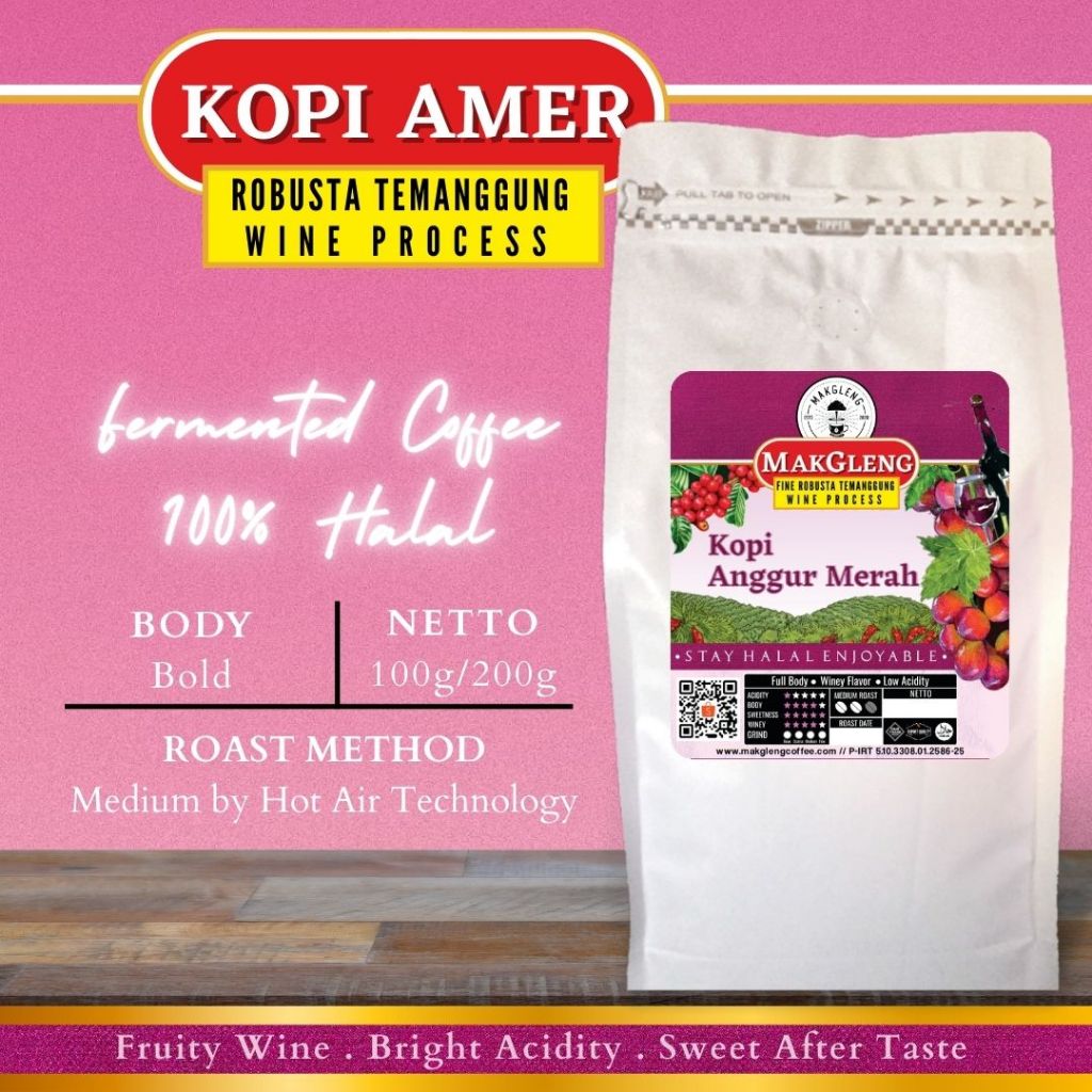 Jual Kopi AMER Robusta Wine Process 1 Kg || Kopi Biji / Bubuk | Shopee Indonesia