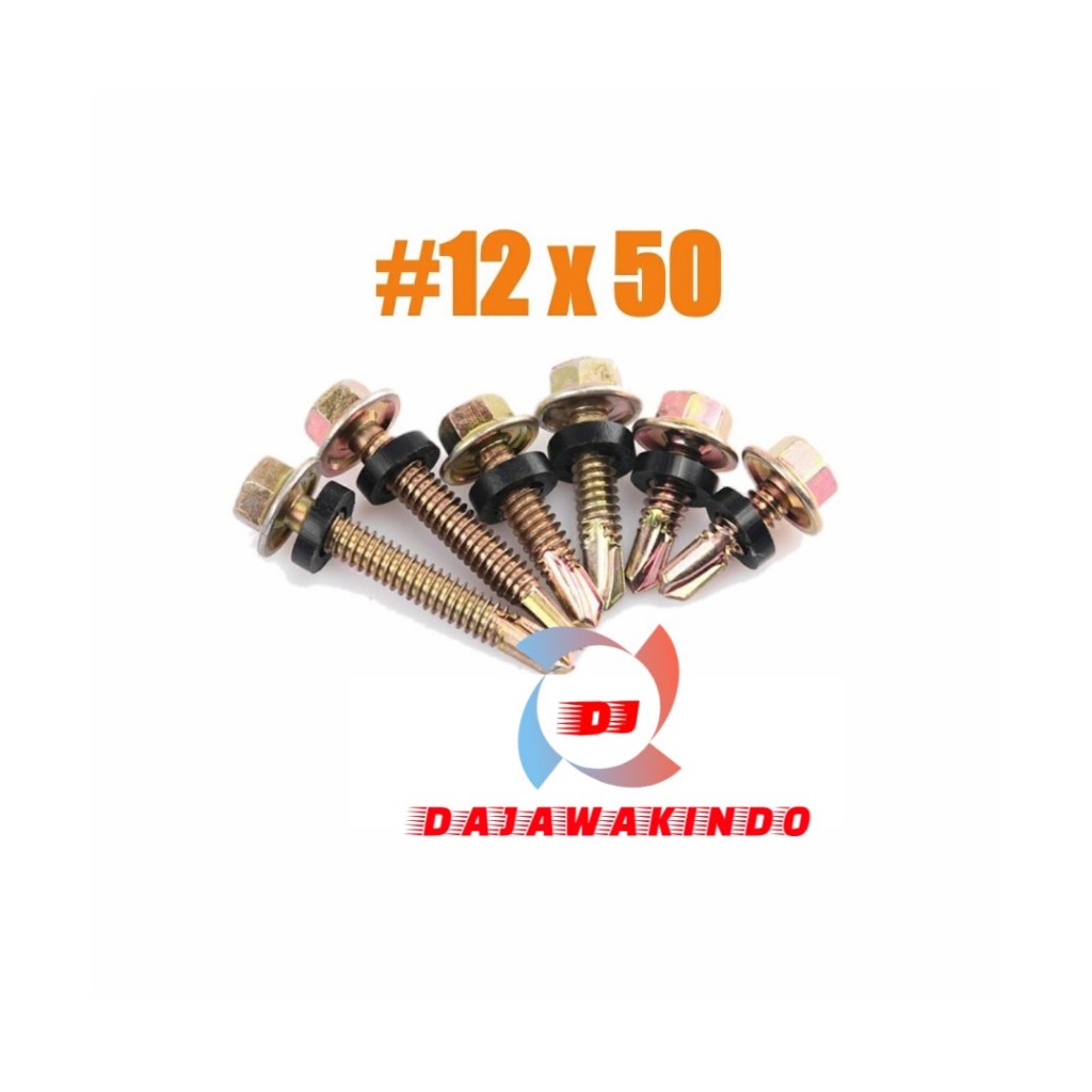 Jual Sekrup Roofing 12 x 50 / Roofing Baja Ringan / Sekrup Baja Ringan ...