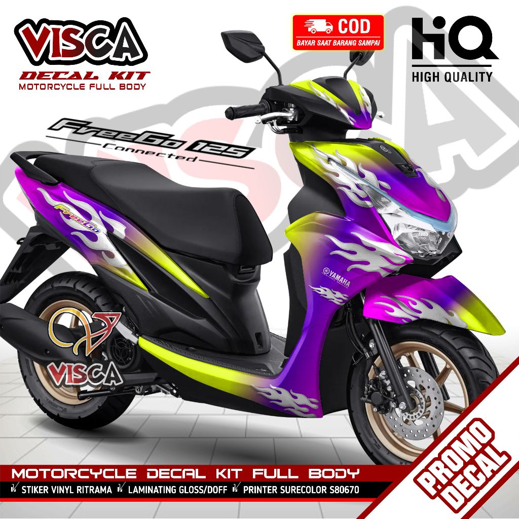 Jual Decal Freego 2023 New Full Body Stiker Yamaha Freego Connected ...
