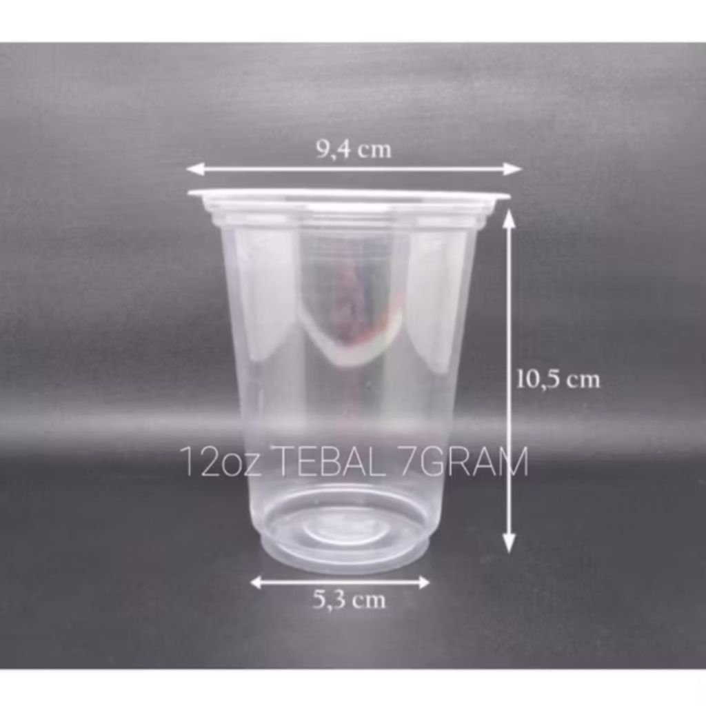 Jual Gelas Plastik Polos Starindo 12 oz Tebal 7 Gram (50pcs) / Cup ...