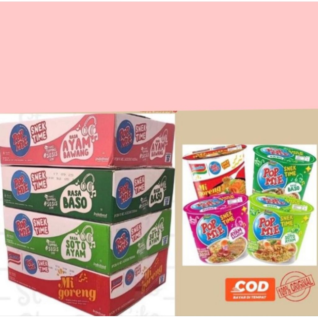 Jual Pop Mie Mini Snek Time 39 gr ( 1 dus isi 12 cup) | Shopee Indonesia