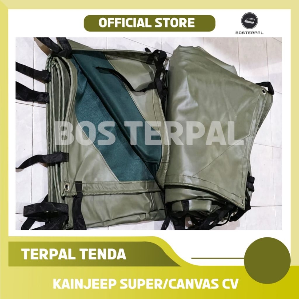 Jual terpal tenda terop canvas jeep 5x7 impor aks super (kain cv) | Shopee Indonesia
