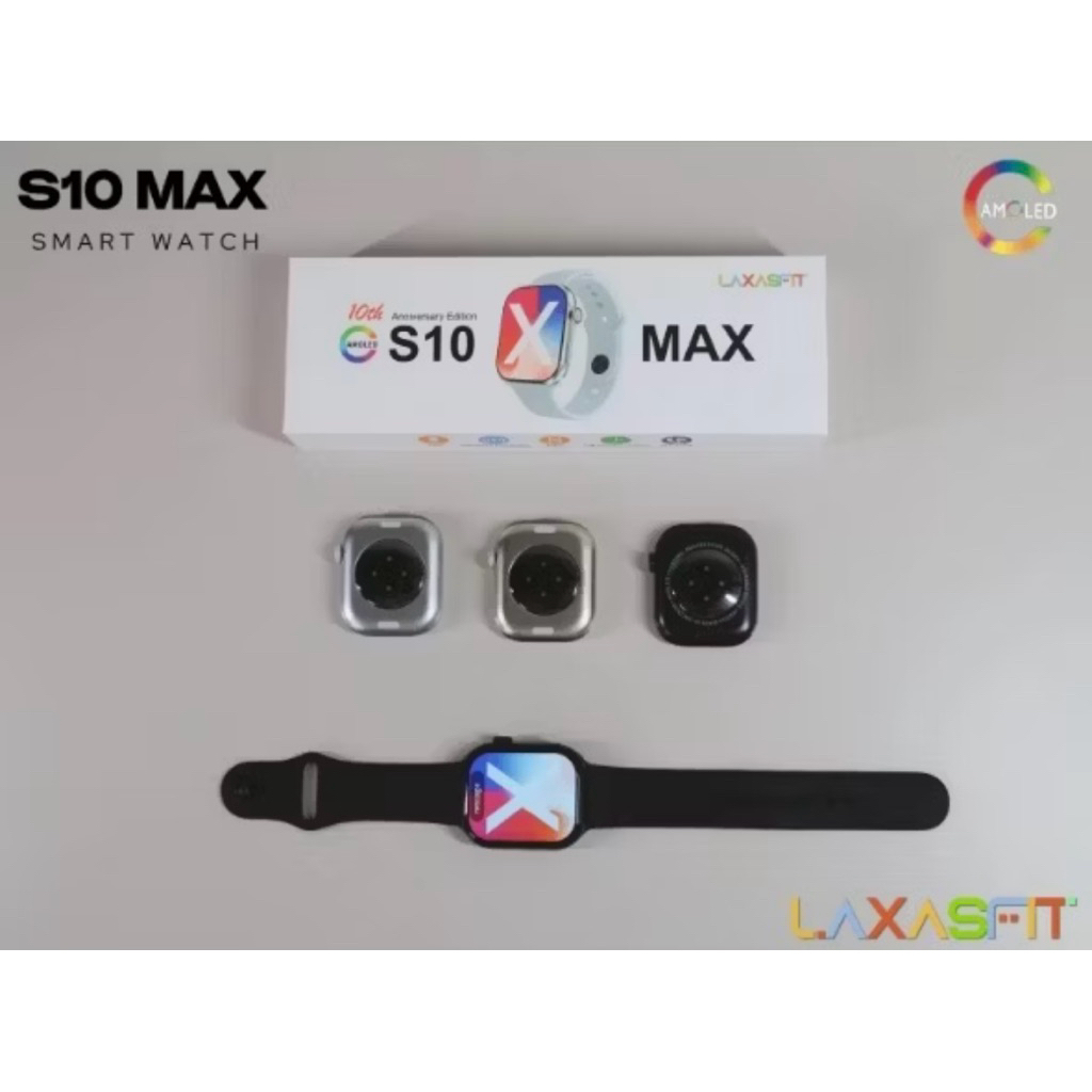 Jual Smartwatch S10 max layar amoled wireless charging | Shopee Indonesia
