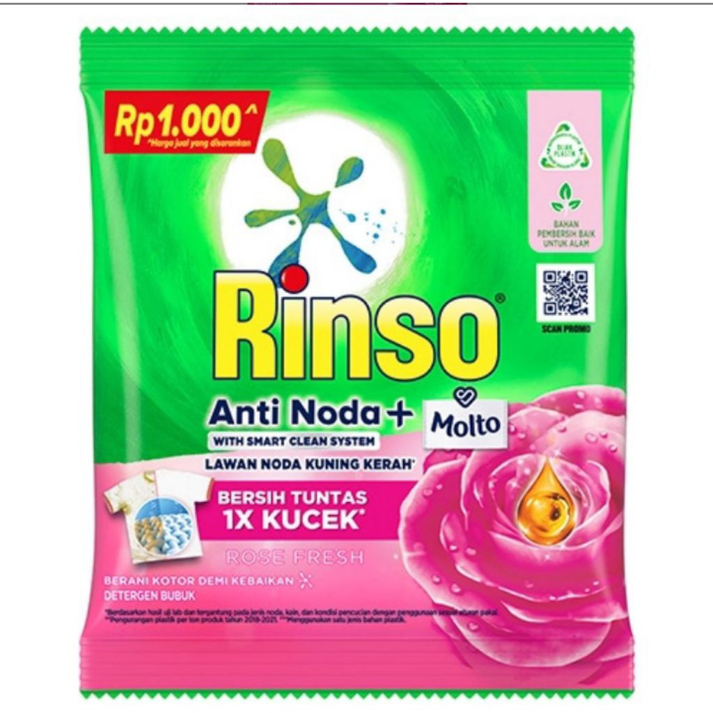 Jual Rinso Bubuk Rose fresh 40g (isi 6pcs) | Shopee Indonesia
