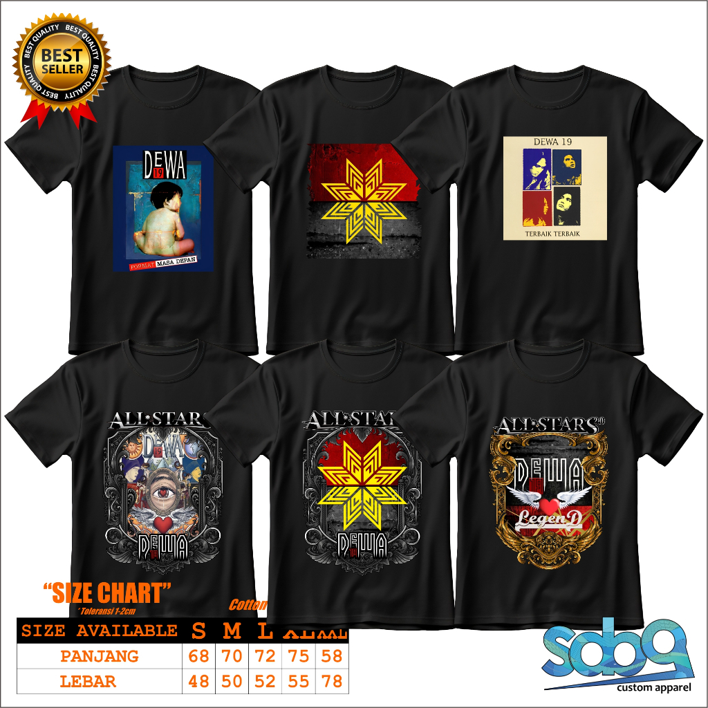 Jual kaos baju distro dewa 19 band - kaos band dewa - kaos ahmad dhani ...