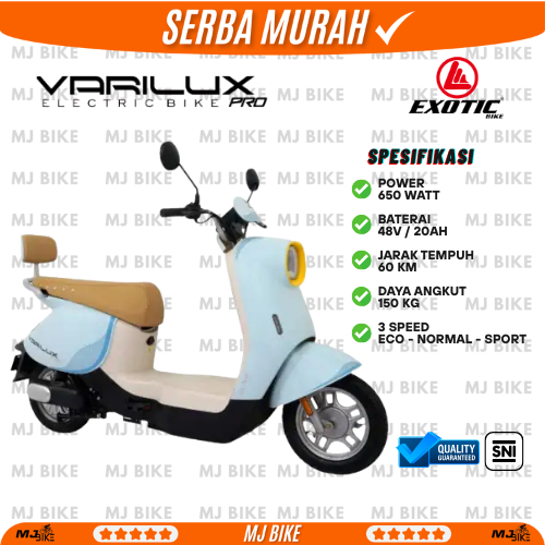 Jual Sepeda Listrik EXOTIC VARILUX PRO / 630 BX REVOLVE V3 / STINGER 3. ...