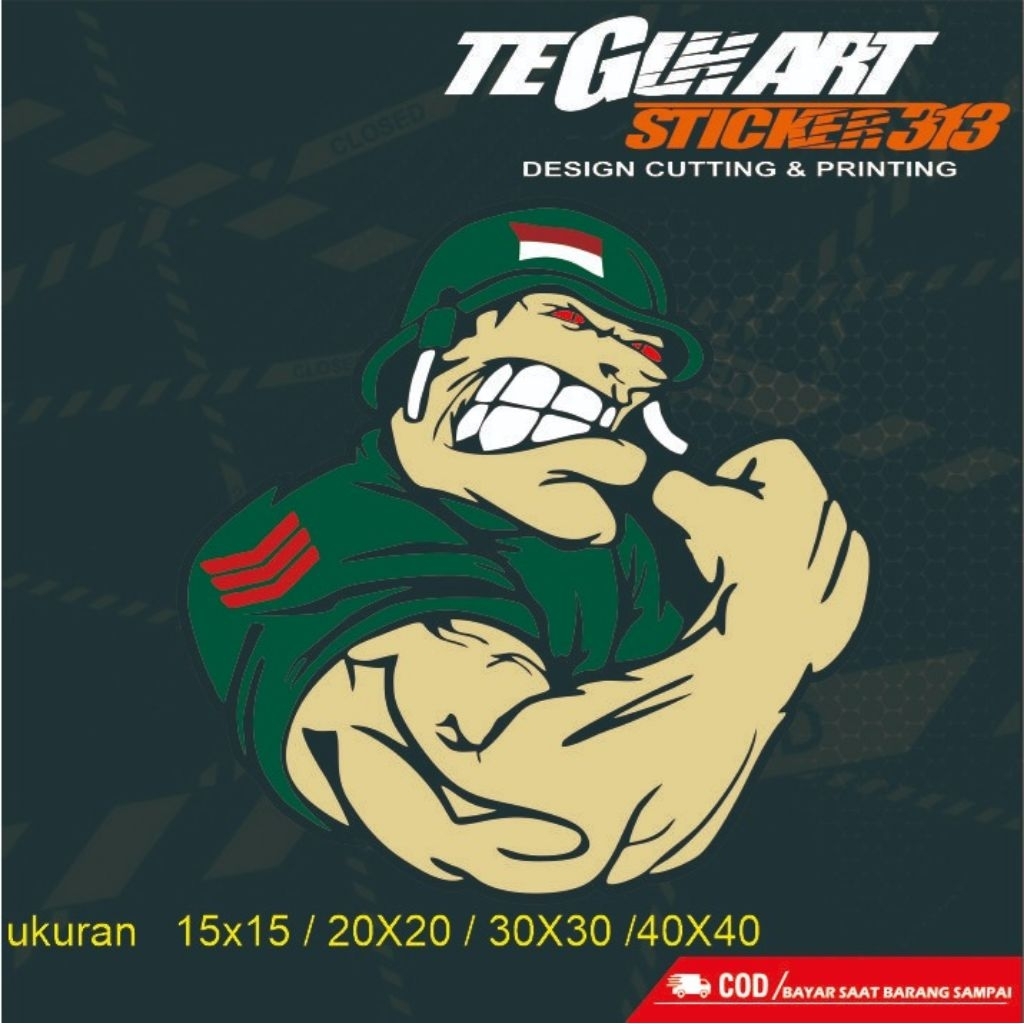 Jual STICKER CUTTING VECTOR ABDI NEGARA TNI | Shopee Indonesia