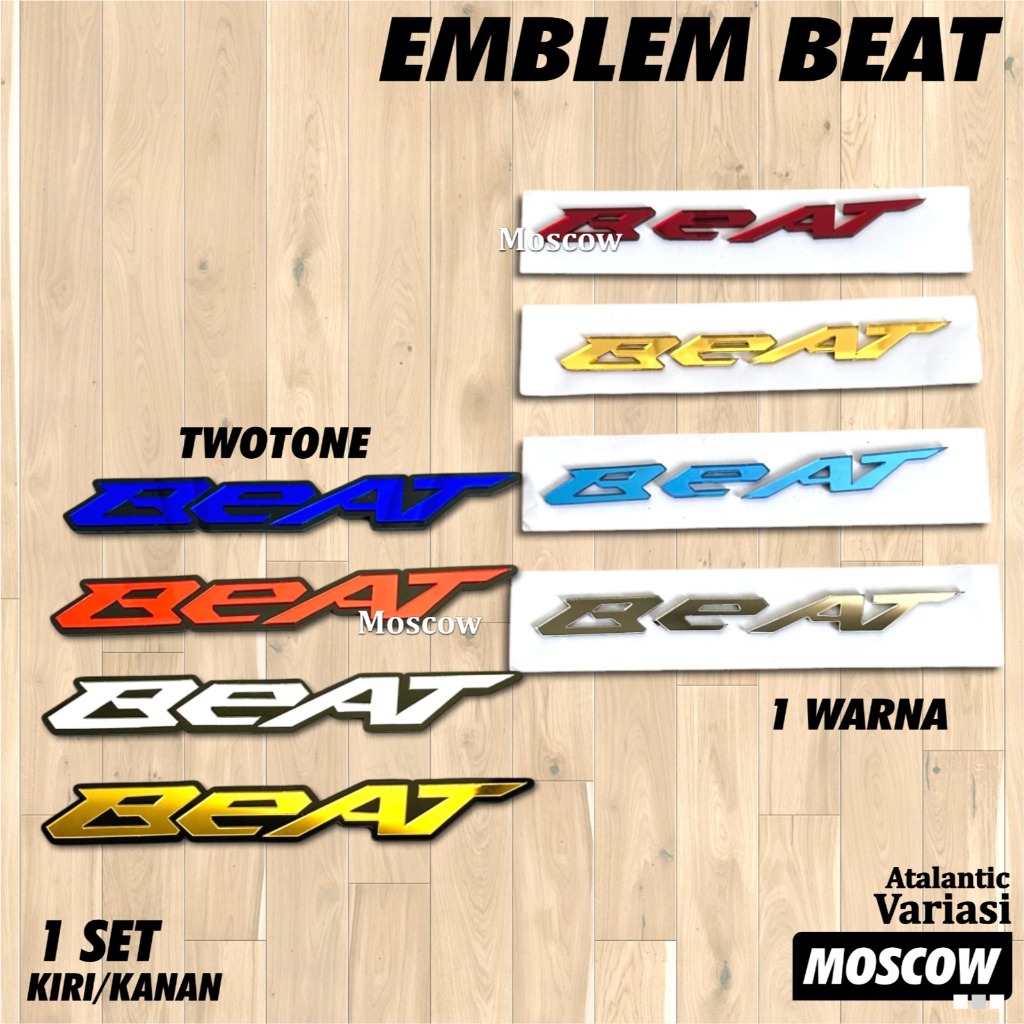 Jual ( WARNING ) SET EMBLEM TIMBUL LOGGO BEAT EMBLEM LOGO 3D VARIASI ...