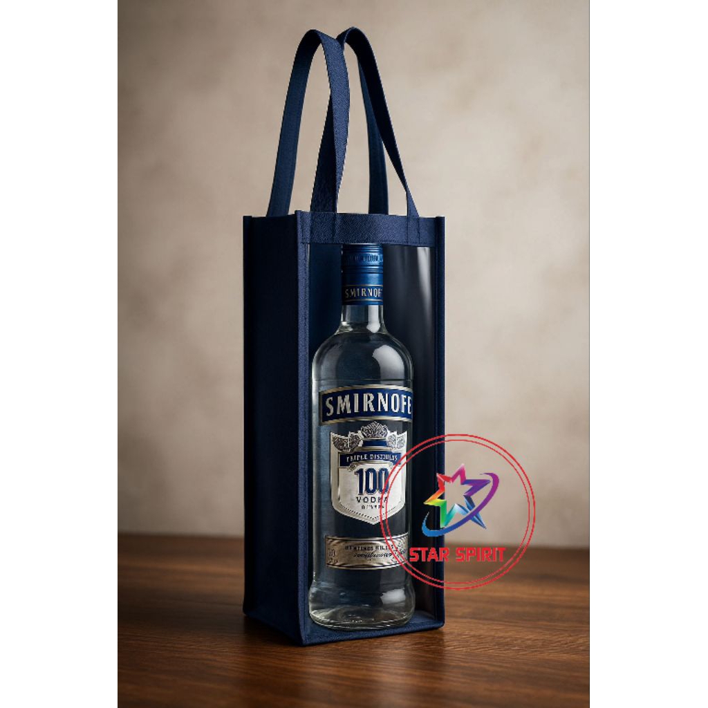 Jual TAS BOTOL MIKA KOMBINASI SPUNBOND 10 x 27 x 8 ( 1 liter ) + MIKA ...