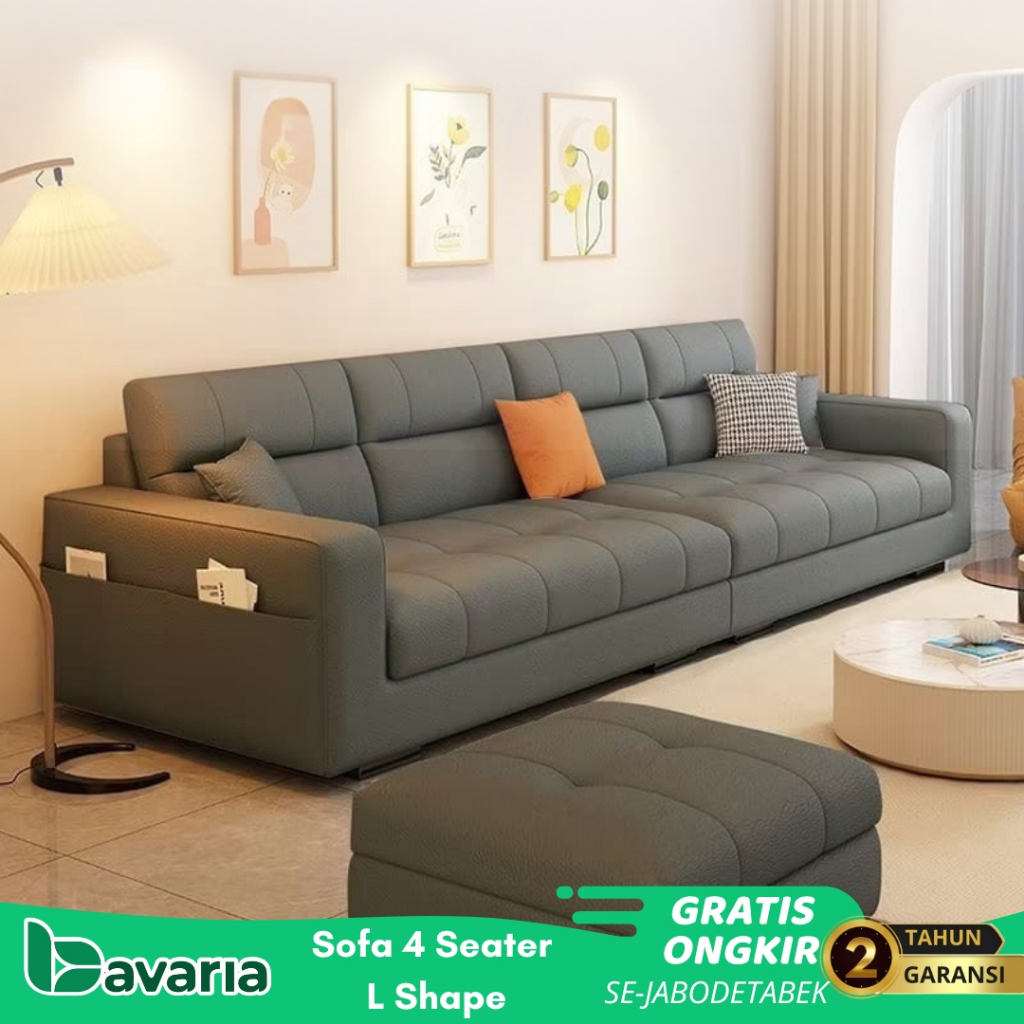 Jual BAVARIA Sofa Minimalis Model L Shape Terbaru Modern | Shopee Indonesia