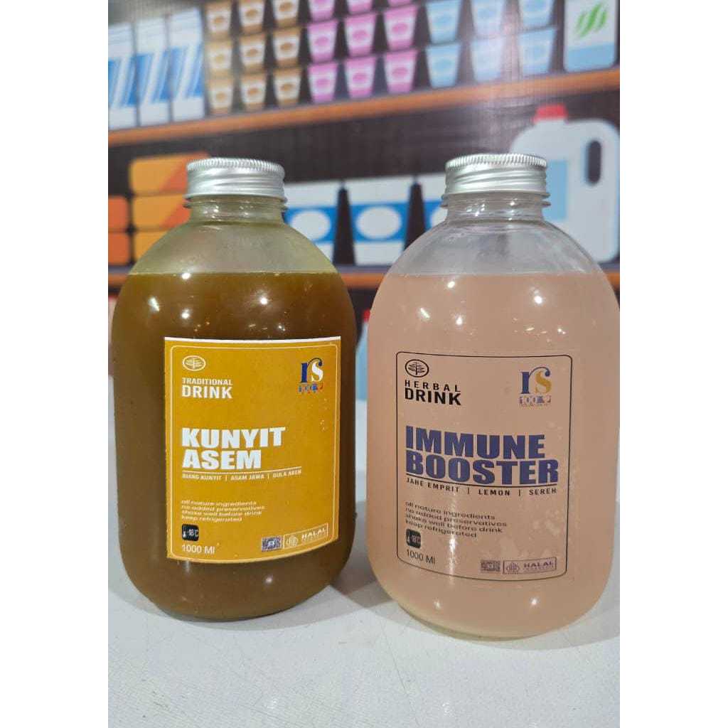 Jual Minuman sehat herbal drink immune booster & kunyit asem 1000ml ...