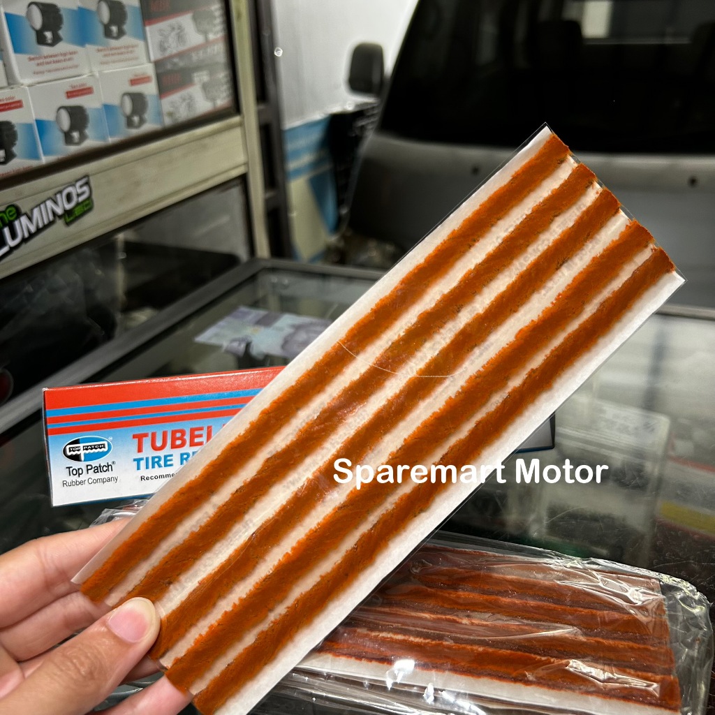 Jual Cacing Tubeless TOP PATCH | Karet Tambal Ban Tubeless | Lembaran ...