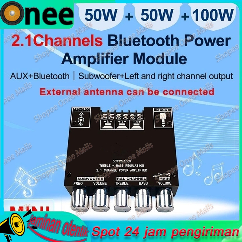 Jual Bluetooth 5.0 Modul Audio Penguat Suara Stereo Papan 50WX2 + 100W ...