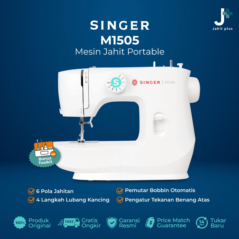 Jual Mesin Jahit SINGER M-1505 (Portable Multifungsi) | Shopee Indonesia