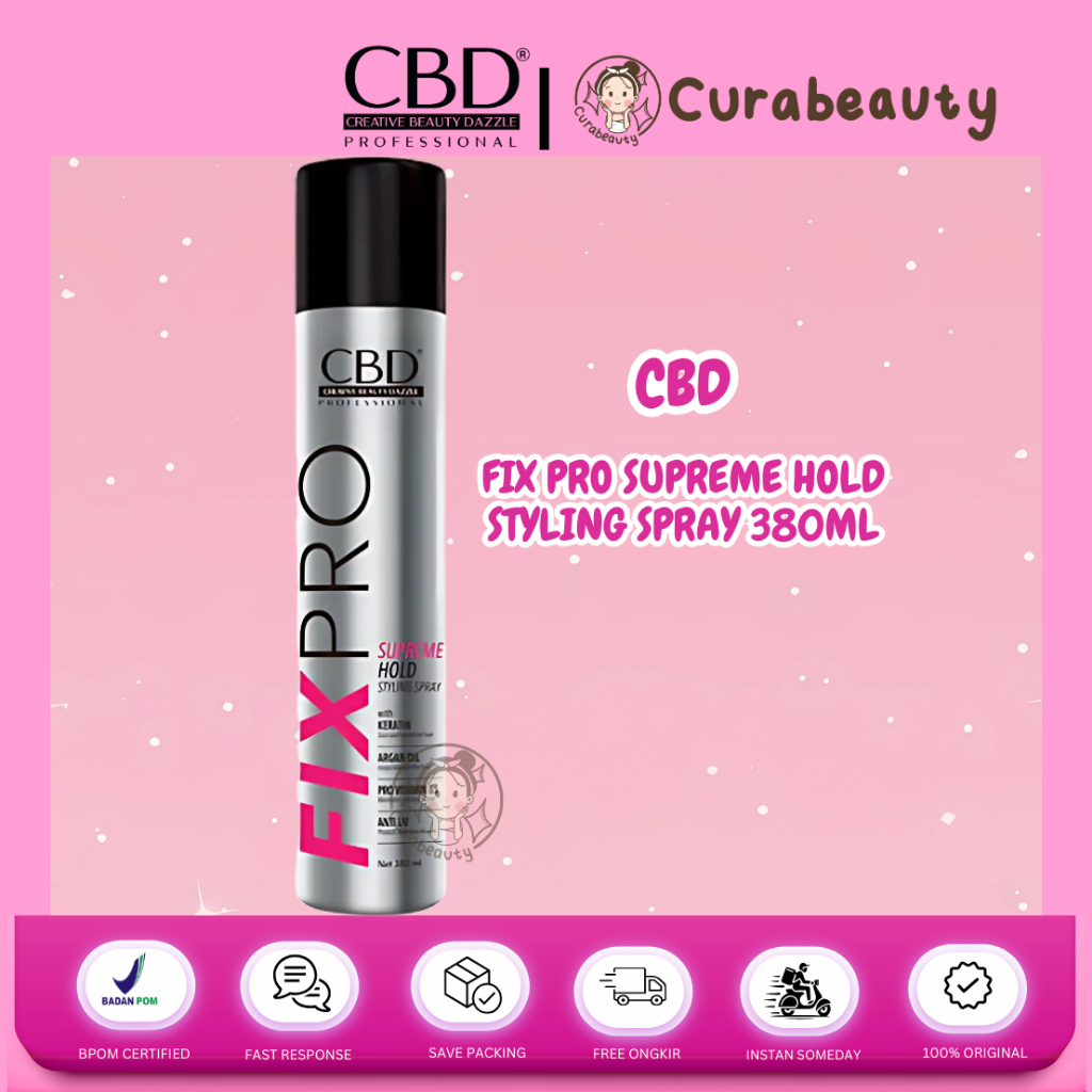 Jual •CURABEAUTY• MANADO CBD FIX PRO SUPREME HOLD STYLING SPRAY 380ml ...