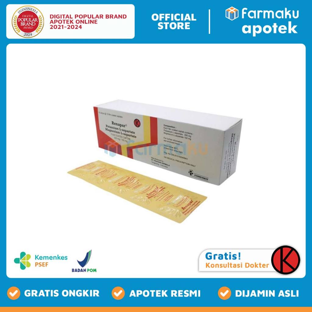 Jual Renapar Tablet Strip 10 kaplet salut selaput - TJD | Shopee Indonesia