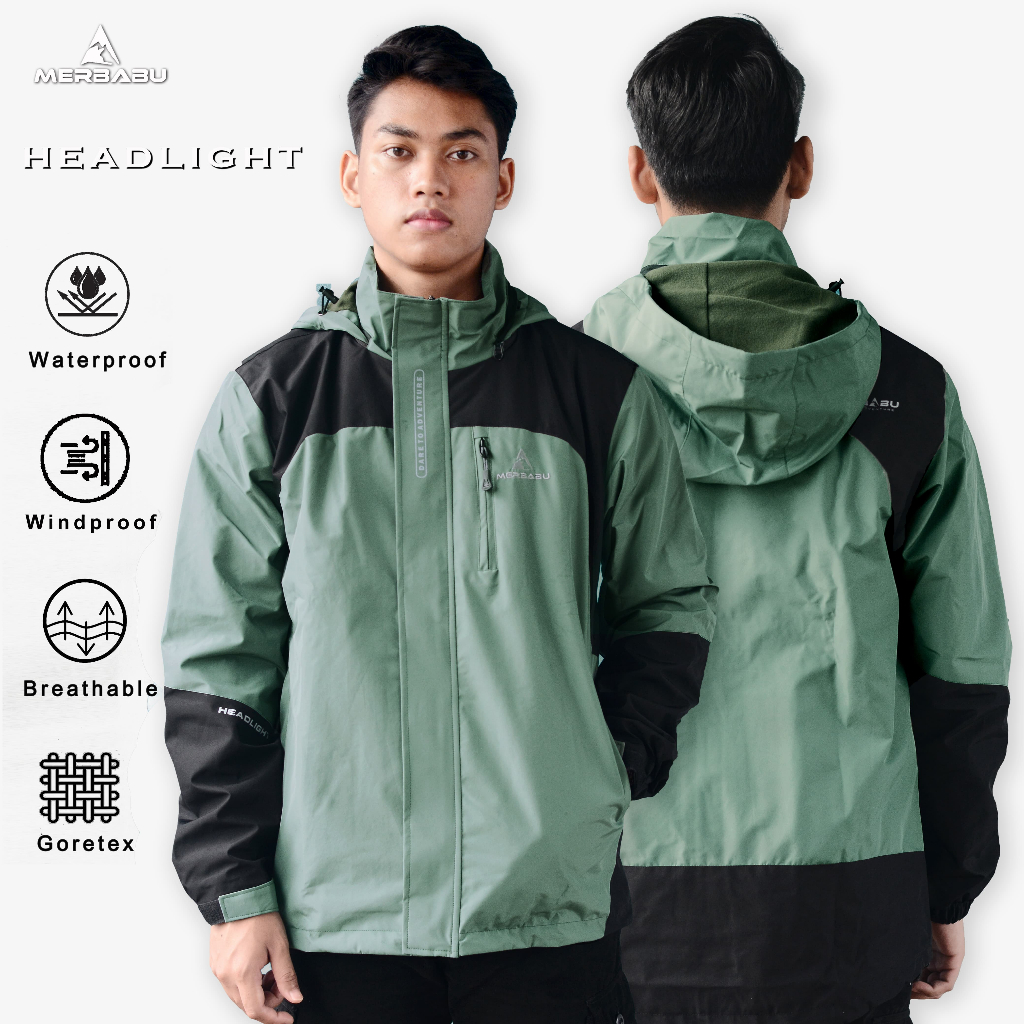 Jual Jaket MERBABU HEADLIGHT Gunung Hiking Camp Outdoor Pria Wanita ...