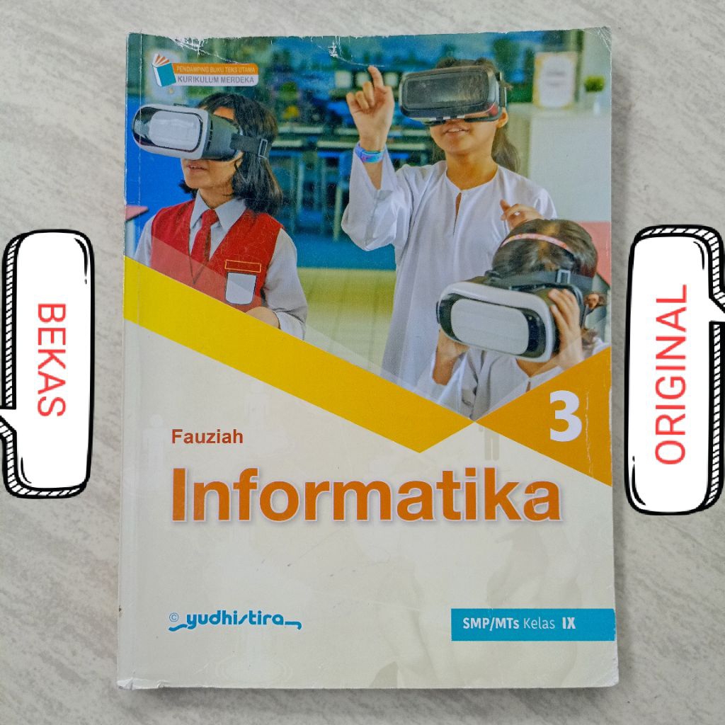 Jual Buku Informatika TIK Kelas 9 IX 3 III SMP MTS Penerbit Yudistira Yudhistira Kurikulum ...