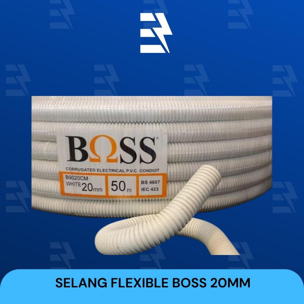 Jual BOSS SELANG KABEL FLEKSIBEL FLEXIBLE WARNA PUTIH ECER 20mm (HARGA ...