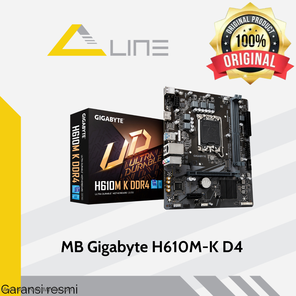Jual GIGABYTE H610M K DDR4 | Motherboard Intel H610 lGA 1700 Micro ATX ...