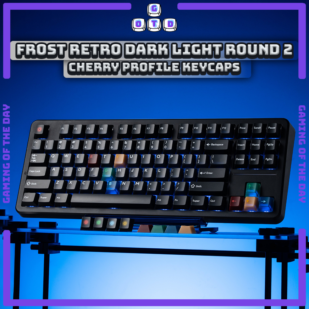 Jual XVX Frost Retro Dark Light Round 2 Cherry Profile PBT Keycap UV Spray Mechanical Keyboard ...