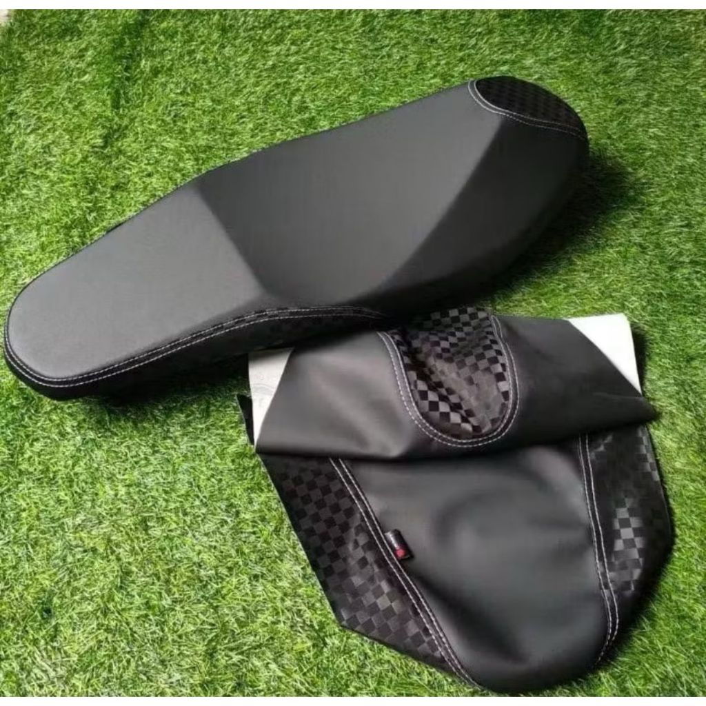 Jual Cover Jok Kulit Jok Motor polos x mix carbon copy mbtech 2Pilihan ...