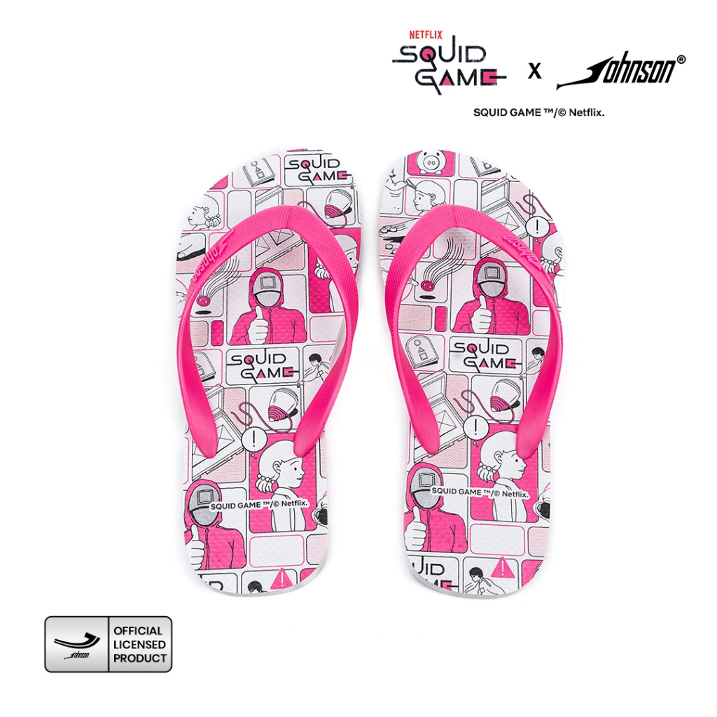 Jual SANDAL JEPIT JOHNSON X SQUID GAME DESIGN 5 | FLIP FLOP | Shopee ...