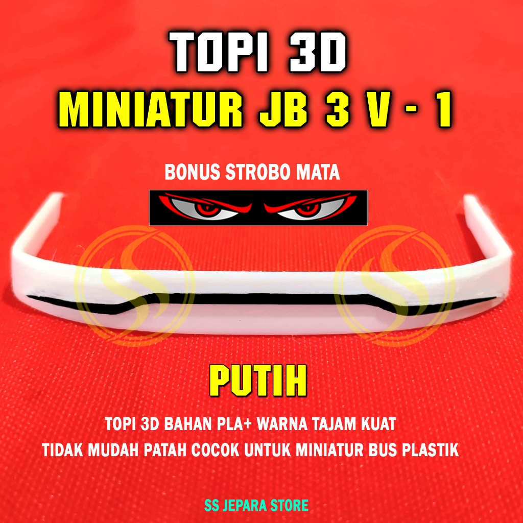 Jual Topi Miniatur Jetbus 3 V1 / Topi 3D JB3 V1 / Jetbus 3 Miniature ...