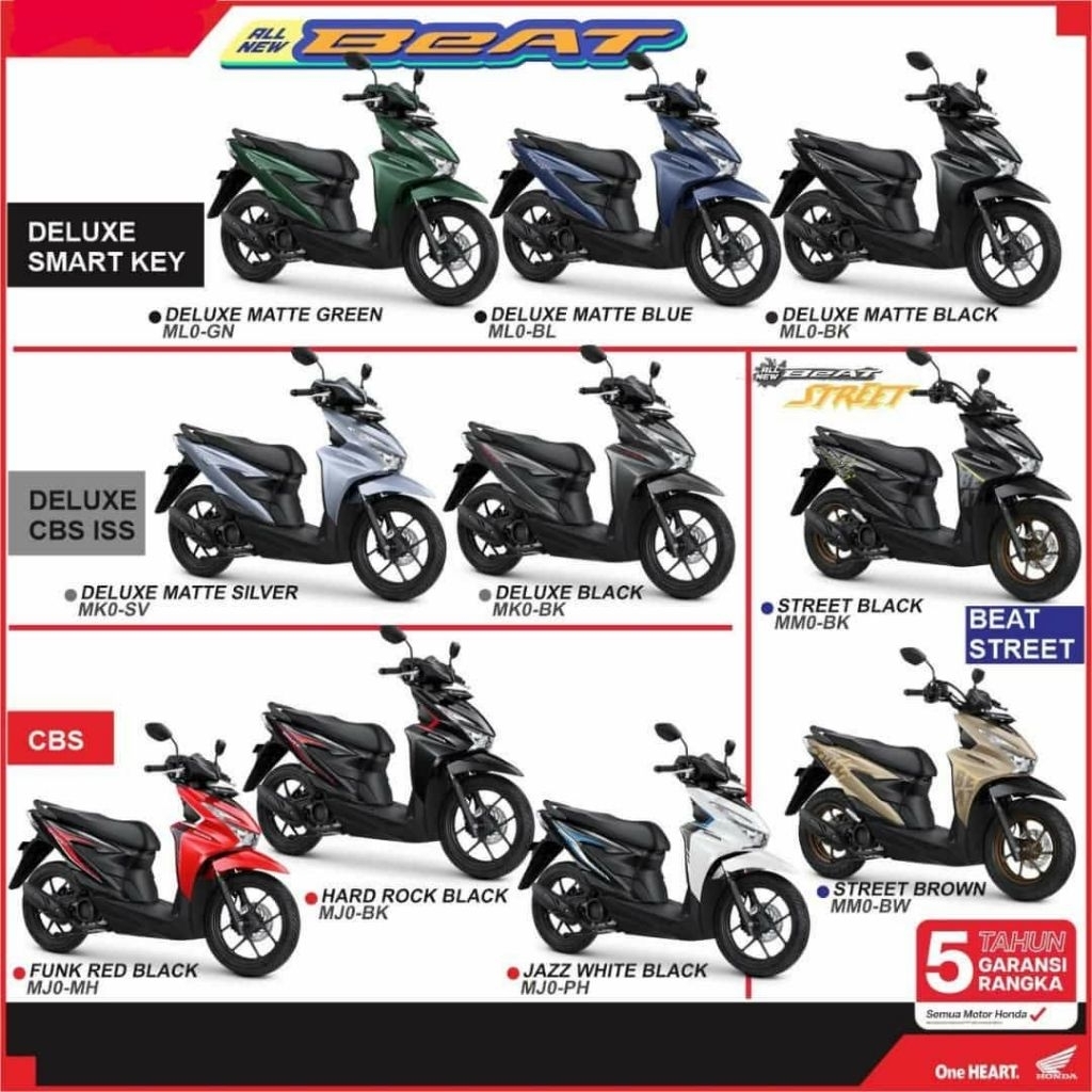 Jual Mika Lampu belakang Beat Gen 2 (2024 & 2025) / Beat keyless 2024 ...