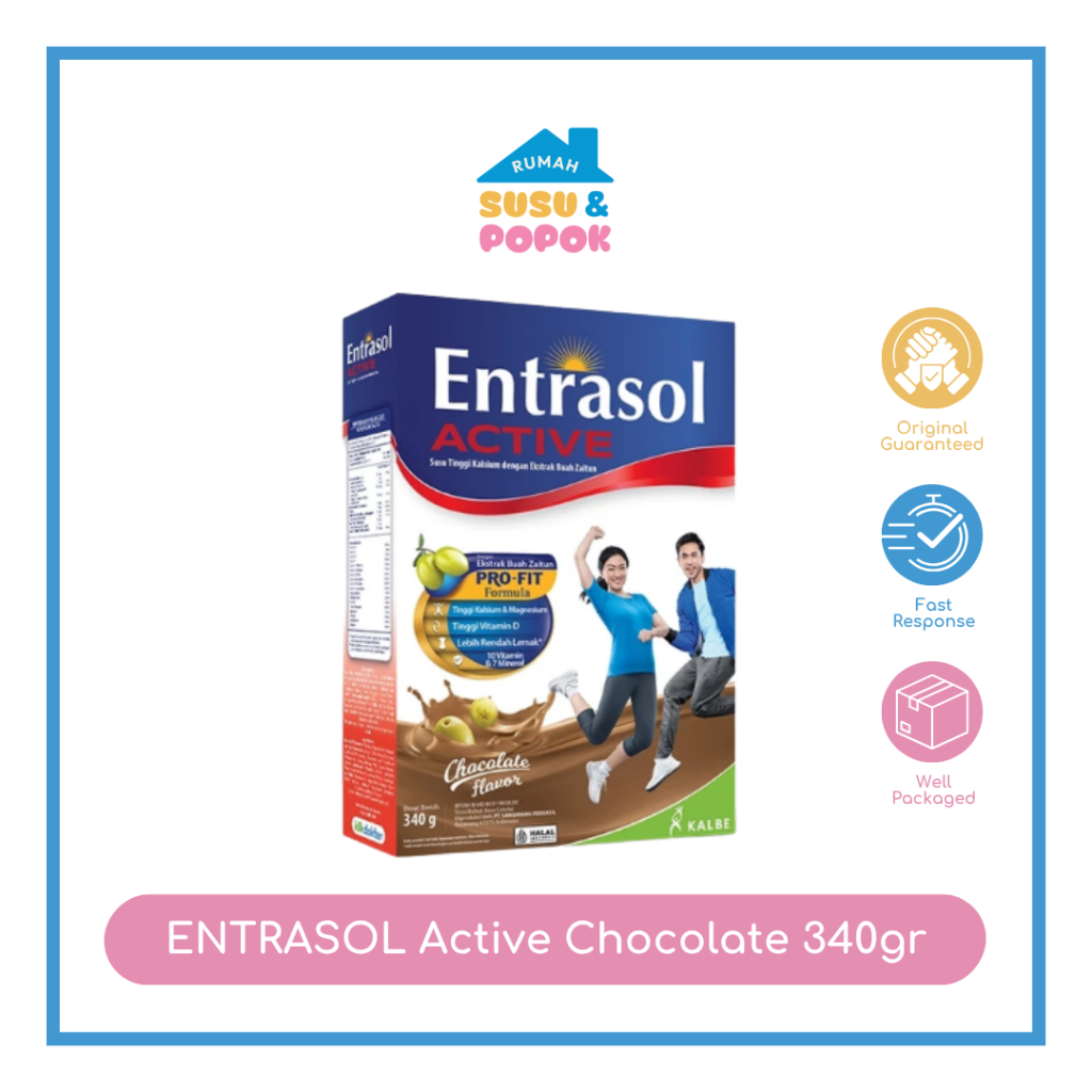 Jual ENTRASOL Active Chocolate 340gr | Shopee Indonesia