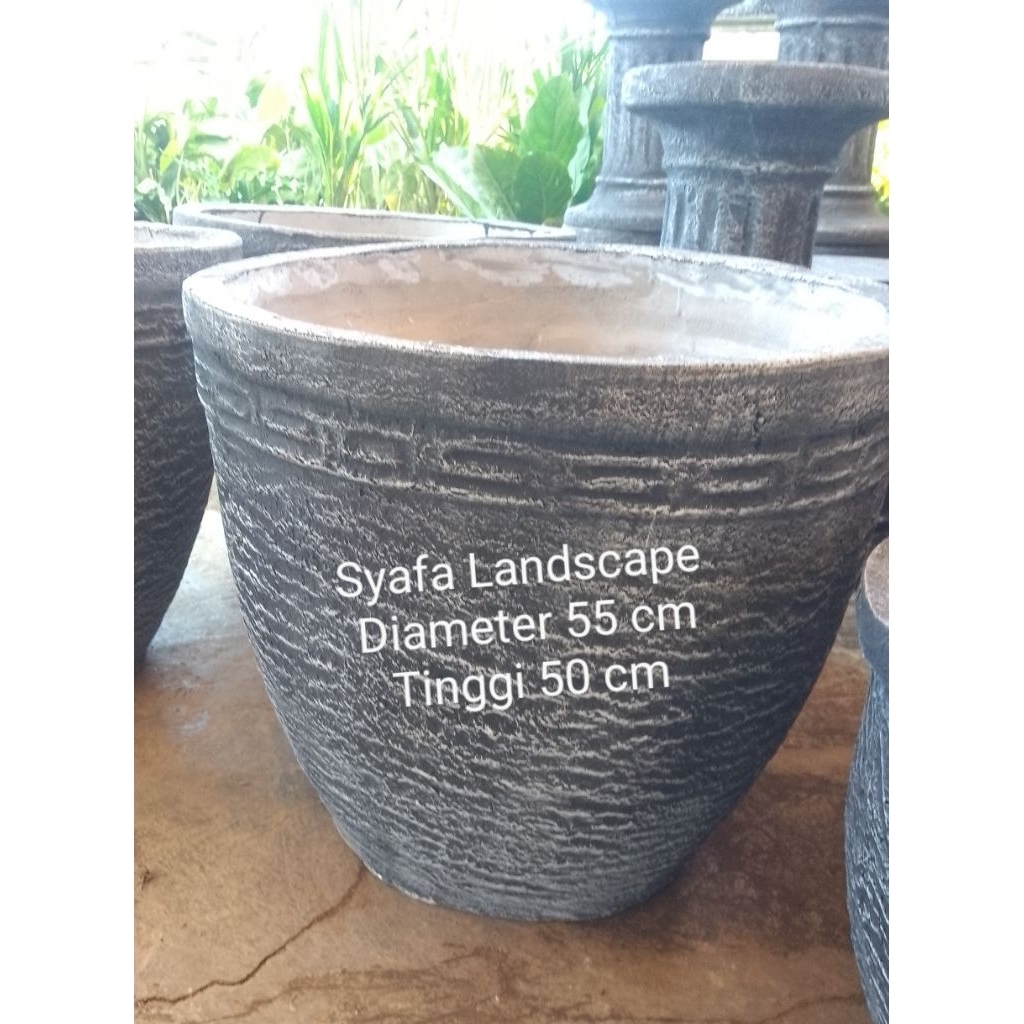 Jual pot semen minimalis bulat diameter 55 cm | Shopee Indonesia