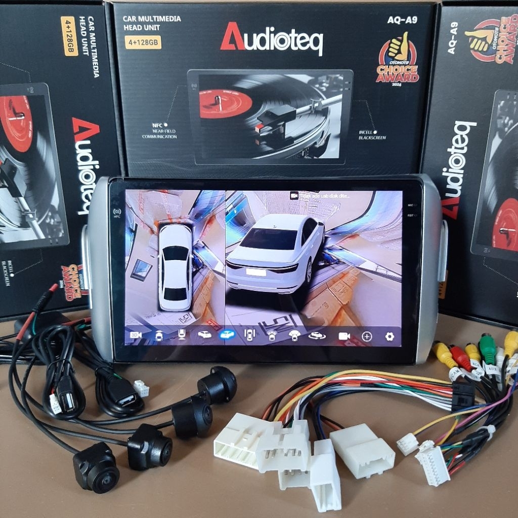 Jual HEAD UNIT ANDROID 10 INCH AUDIOTEQ 4/128 GB - NFC + KAMERA 360 ...