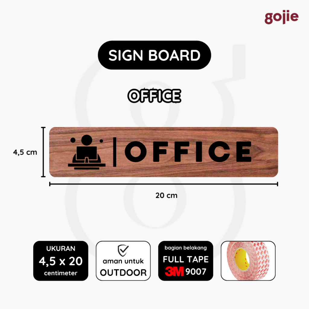 Jual SIGN BOARD OFFICE KAYU UNIK | SIGNAGE WOOD PATTERN INCLUDE FULL ...