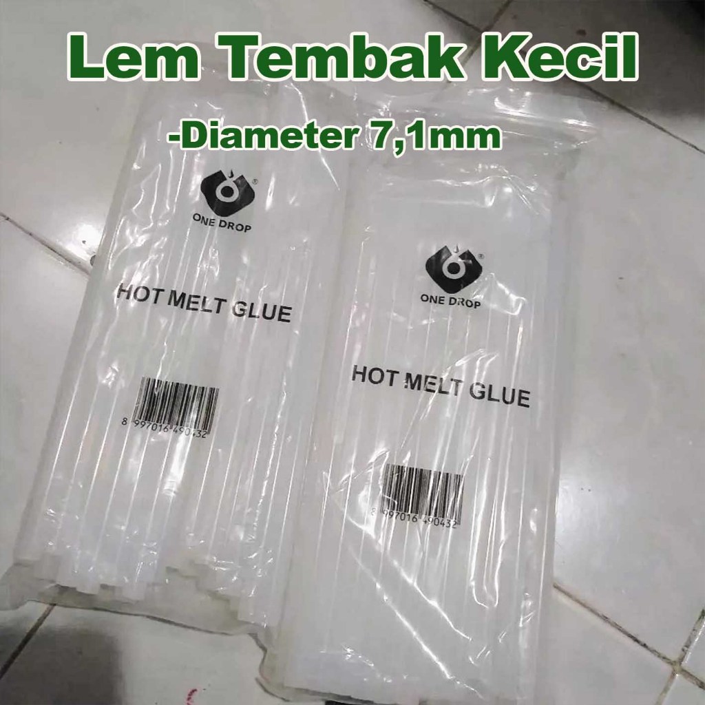 Jual Lem Bakar Kecil / Isi Lem Tembak kecil bening One Drop Ukuran 7,1 mm x 10 Cm Per 1pcs ...