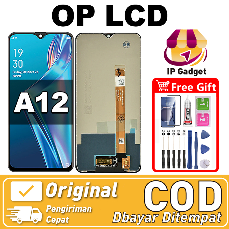 Jual Original Lcd FOR OPPO A12 FULLSET GIFTS asli Layar hp touchscreen Sentuh Versi Tinggi COD ...