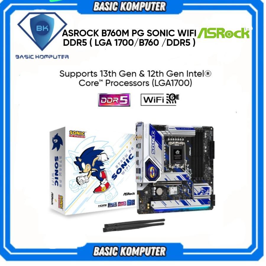 Jual ASROCK B760M PG SONIC WiFi DDR5 ( LGA 1700 / B760 / DDR5 ...