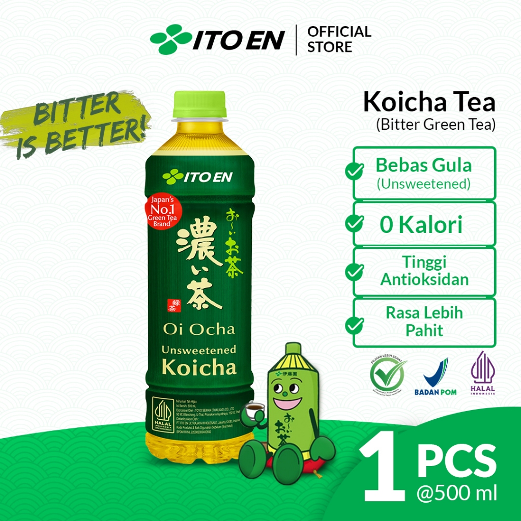 Jual ITO EN Koicha Green Tea No Sugar 500ml - Teh Hijau Jepang Tanpa Gula Sehat Antioksidan ...