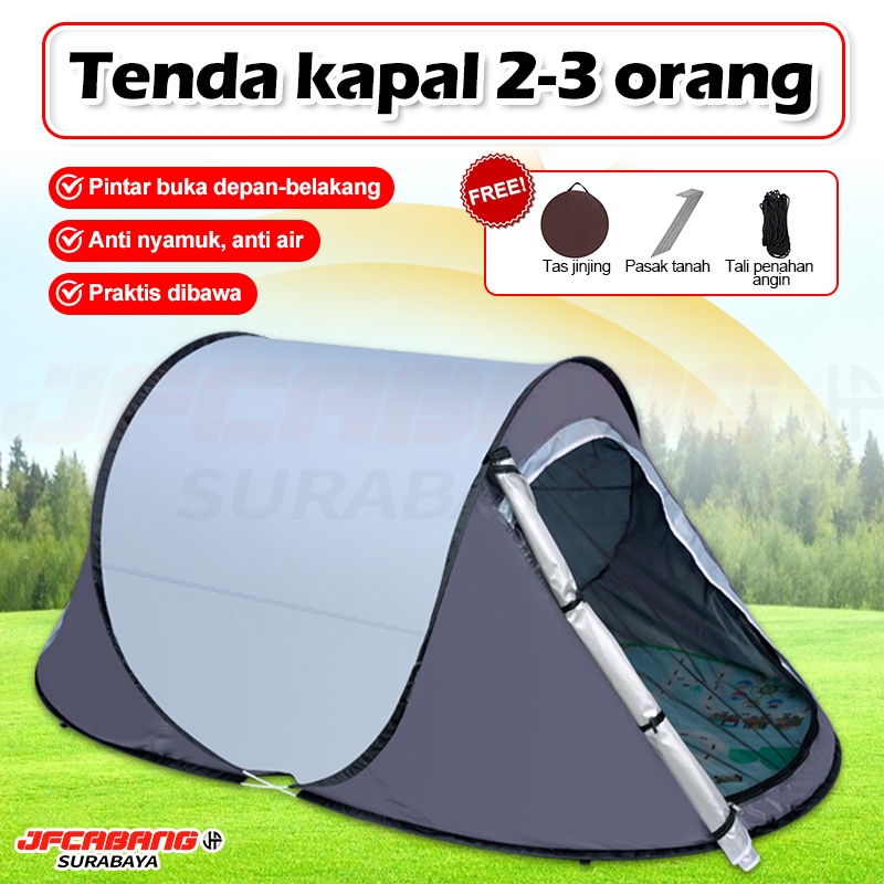 Jual 【COD】Tenda Pop-up Tenda Camping 2-3 Orang Waterproof Otomatis ...