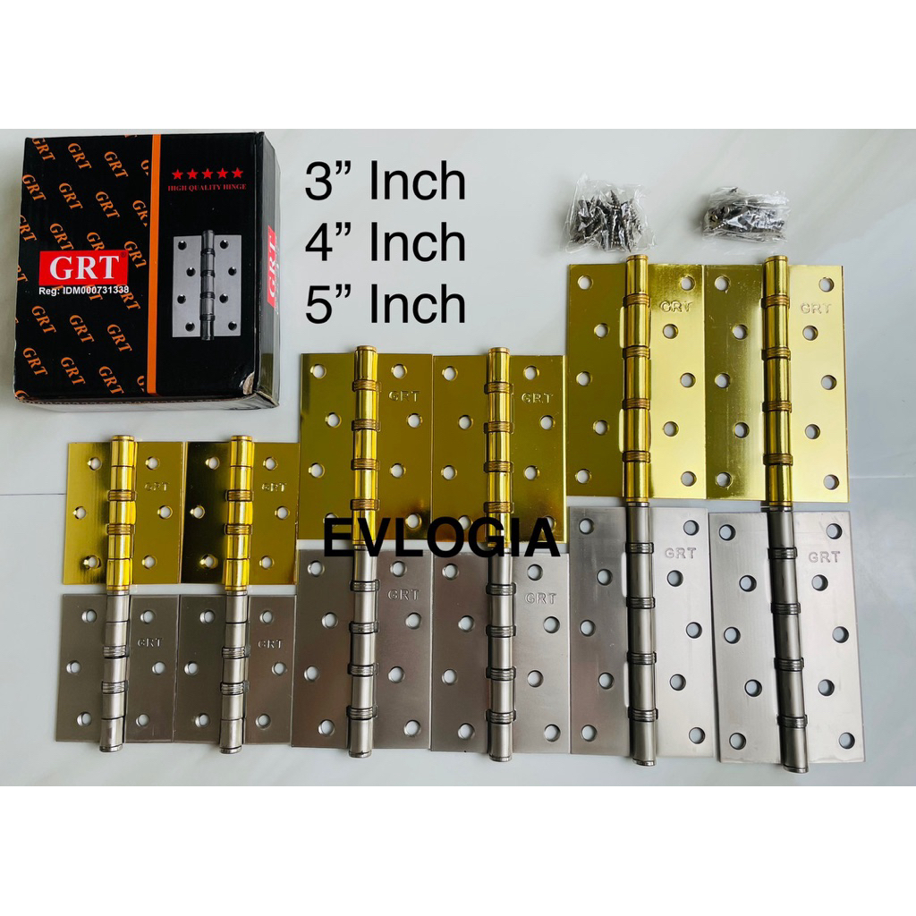 Jual Engsel pintu 3" inch - 4" inch - 5" inch/ Engsel jendela / Door ...