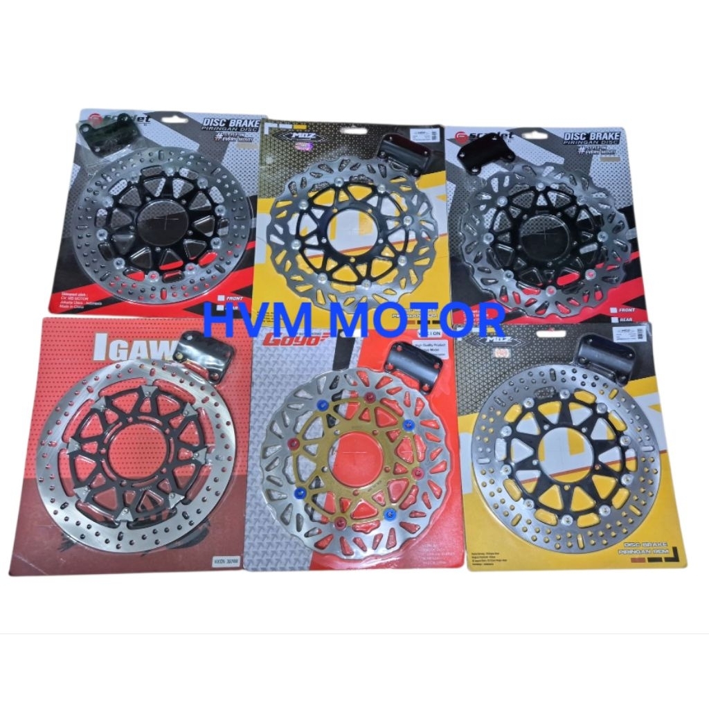 Jual piringan cakram depan lebar 300 mm motor vixion new vixion old nva ...