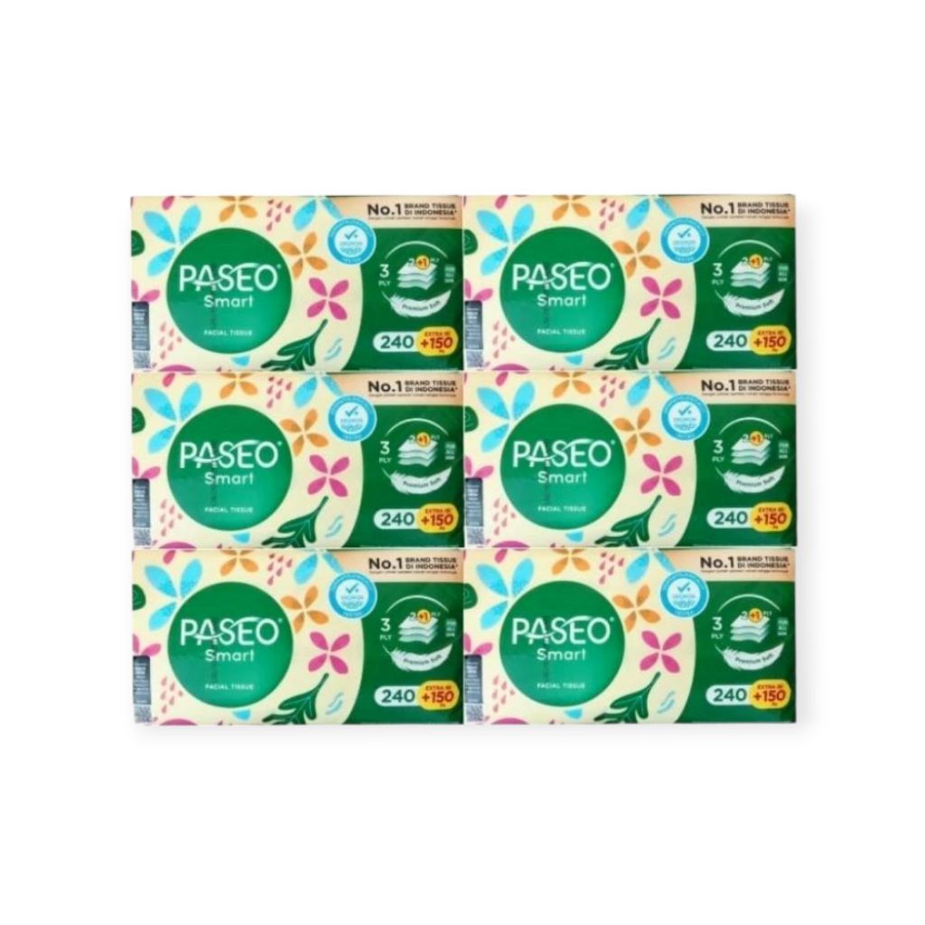 Jual Paseo Smart Facial Tissue 390 ply (1 pack 6 pcs) | Shopee Indonesia
