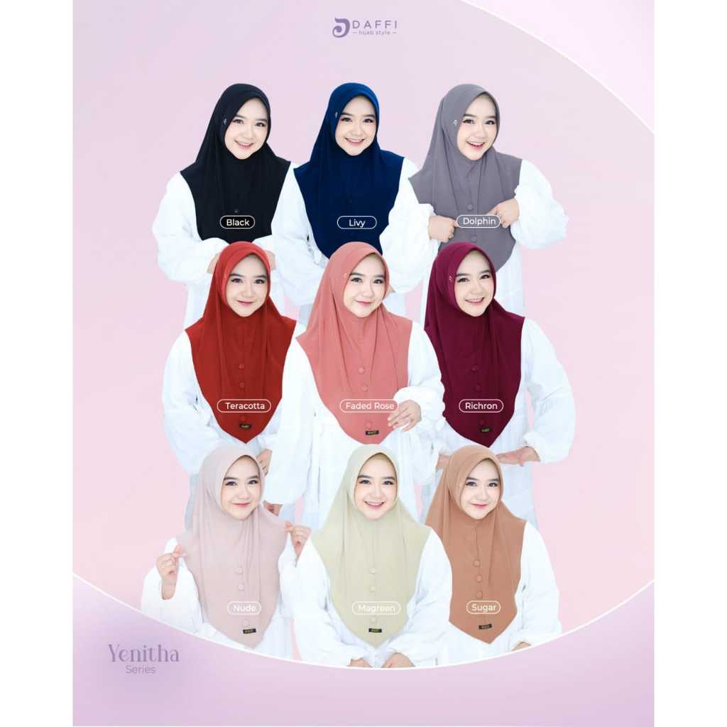 Jual Yenitha Jilbab Daffi instan Berpad Nyaman Dipakai Ada Variasi ...