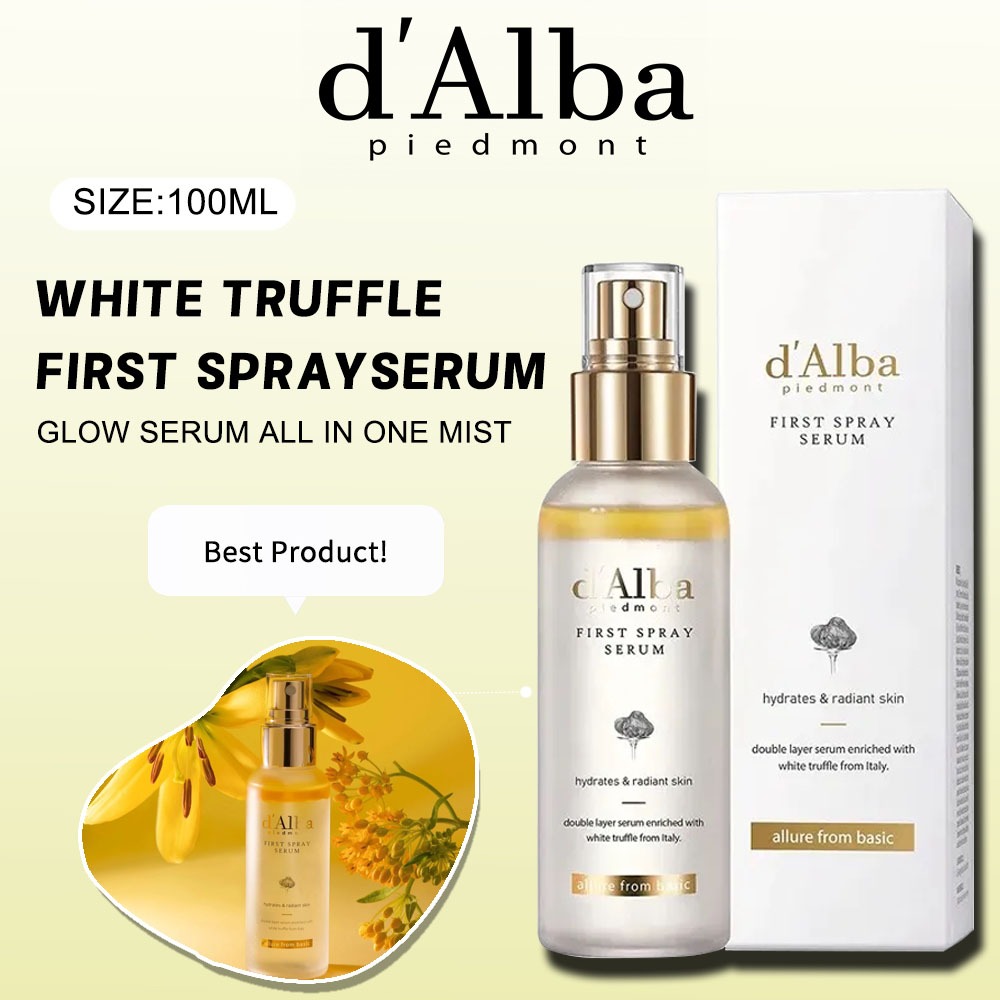 Jual D'Alba White Truffle First Spray Serum Hydration 100ml Vegan Skin ...