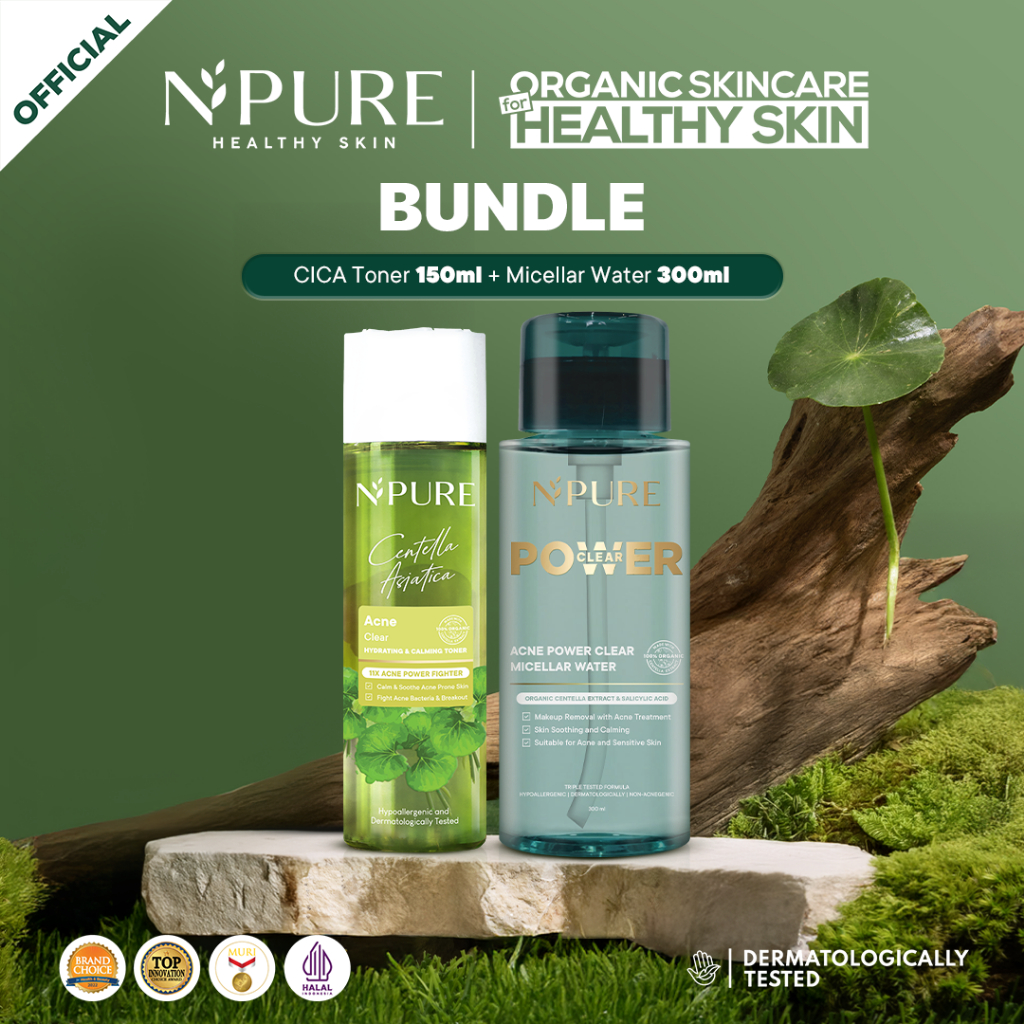 Jual 【EXCLUSIVE CREATOR】SOOTHING SKIN SET - NPURE Cica Acne Toner 150Ml ...
