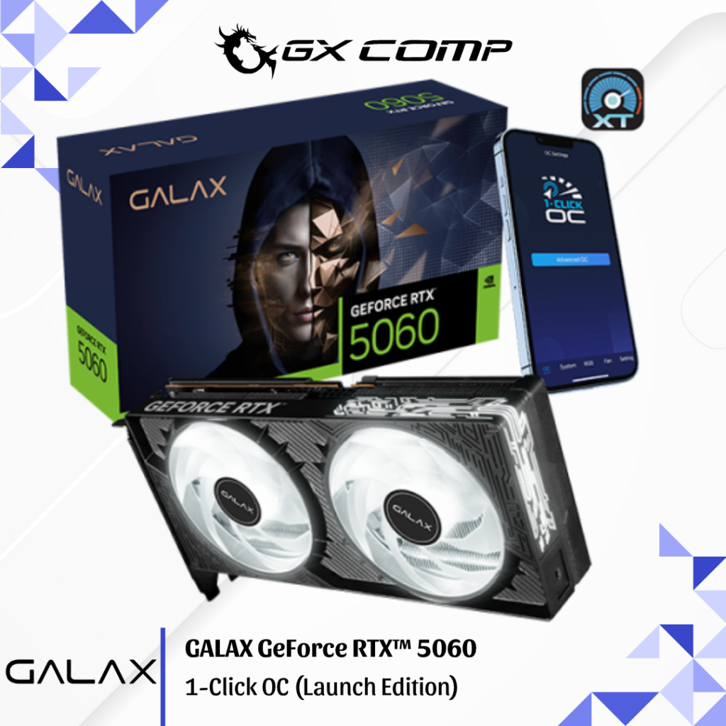 Jual GALAX GeForce RTX 5060 1-Click OC 8GB Launch Edition | Shopee ...