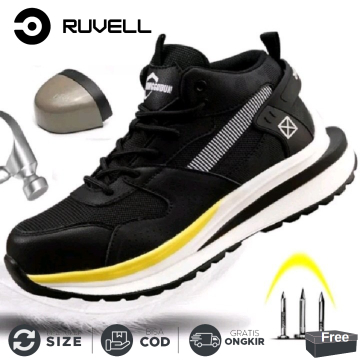 Jual Sepatu Keselamatan Kerja Ujung Besi Ringan & Nyaman, Safety Shoes ...